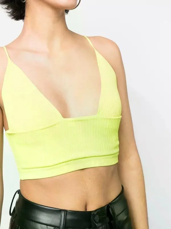 Dsquared2 Ribbed-knit Bralette Top