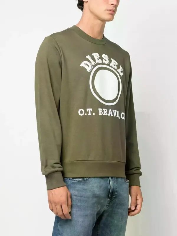 DIESEL® Logo-print Jersey Sweatshirt