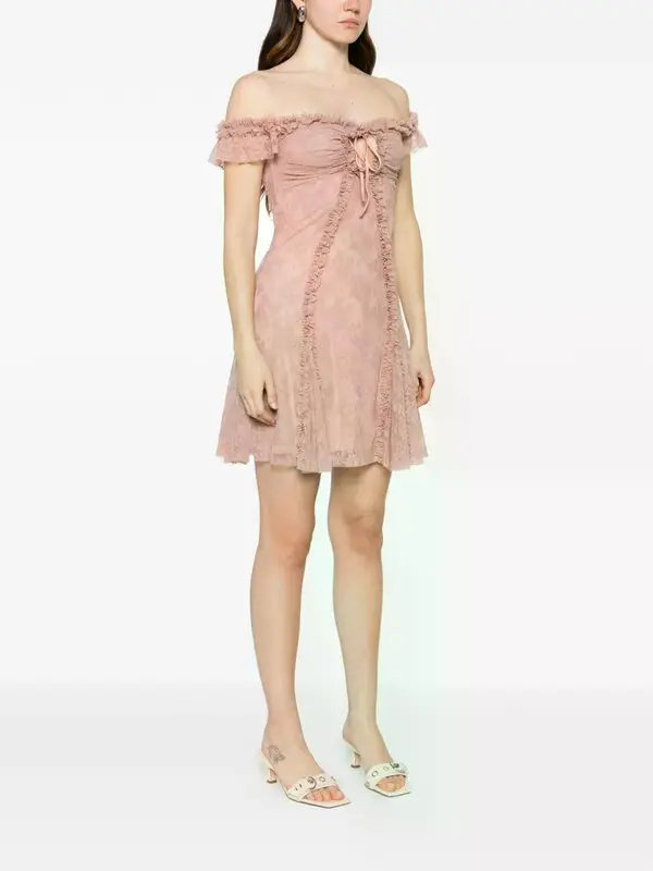 ANIYE BY Era Ruffled Lace Mini Dress