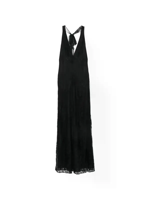 ANIYE BY Silva Lace Embroidered Jumpsuit - Black