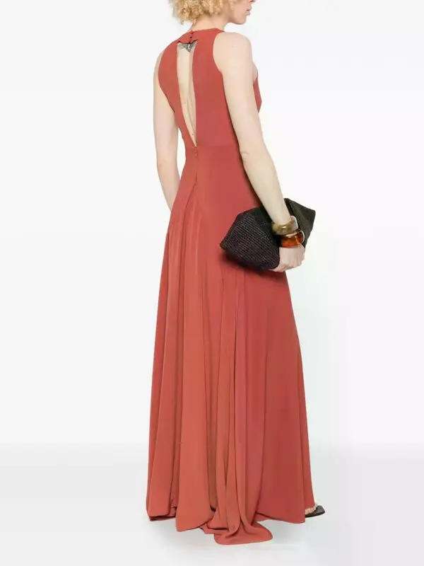 Erika Cavallini Racer-back Flared Dress