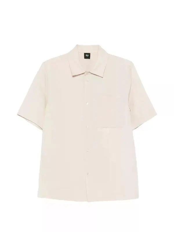 ALPHATAURI Short-sleeve Chest-pocket Shirt - Neutrals