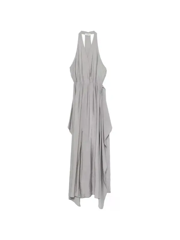 RAME Halterneck Wrap Asymmetric Dress