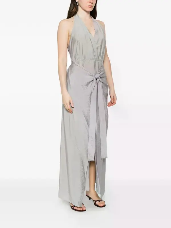 RAME Halterneck Wrap Asymmetric Dress