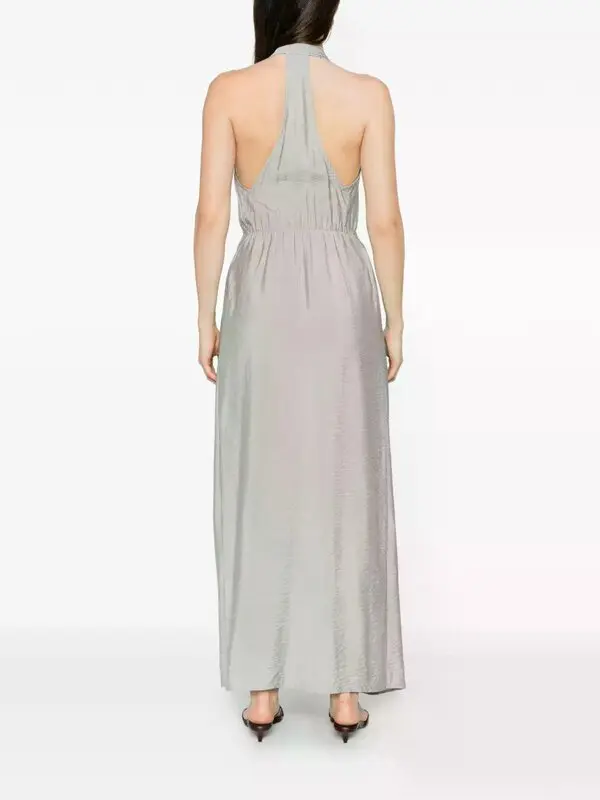 RAME Halterneck Wrap Asymmetric Dress