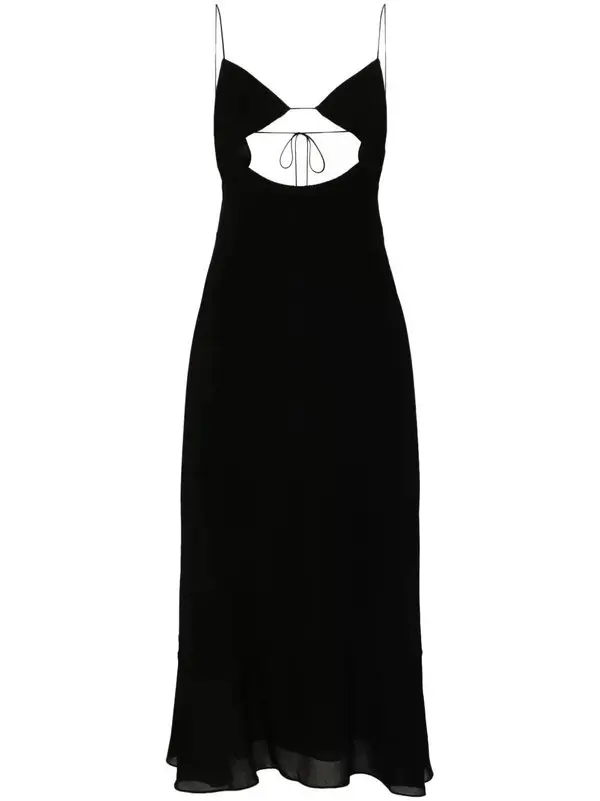 Saint Laurent Cut-out Midi Dress