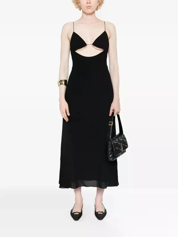 Saint Laurent Cut-out Midi Dress