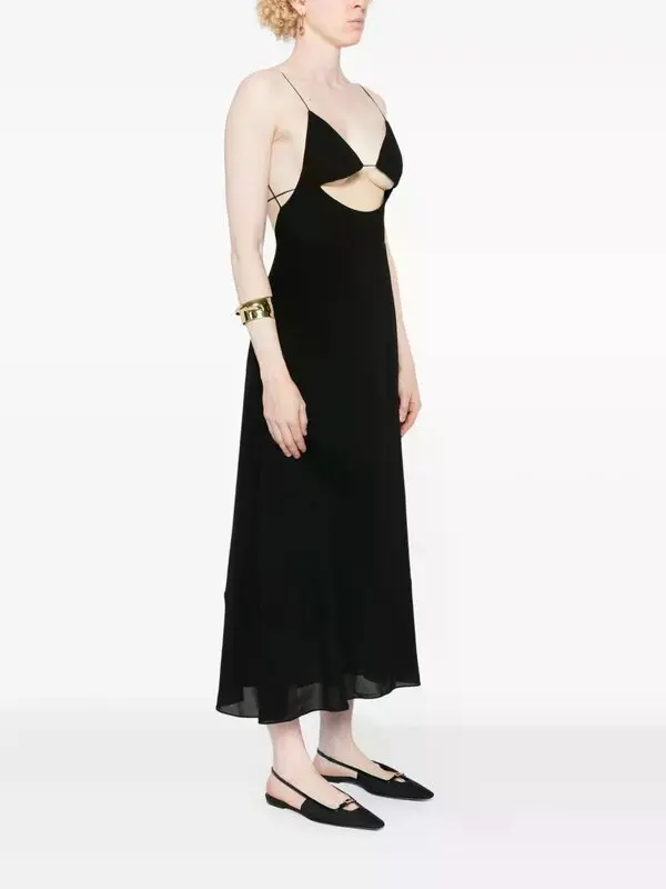 Saint Laurent Cut-out Midi Dress