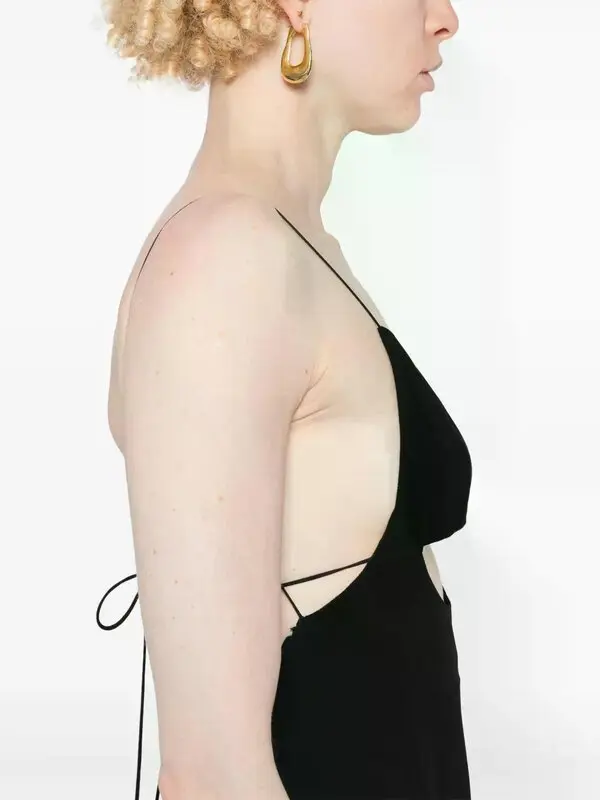Saint Laurent Cut-out Midi Dress