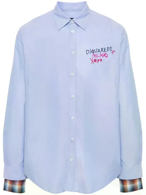 Dsquared2 Logo-embroidered Shirt