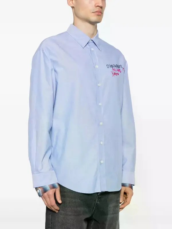 Dsquared2 Logo-embroidered Shirt