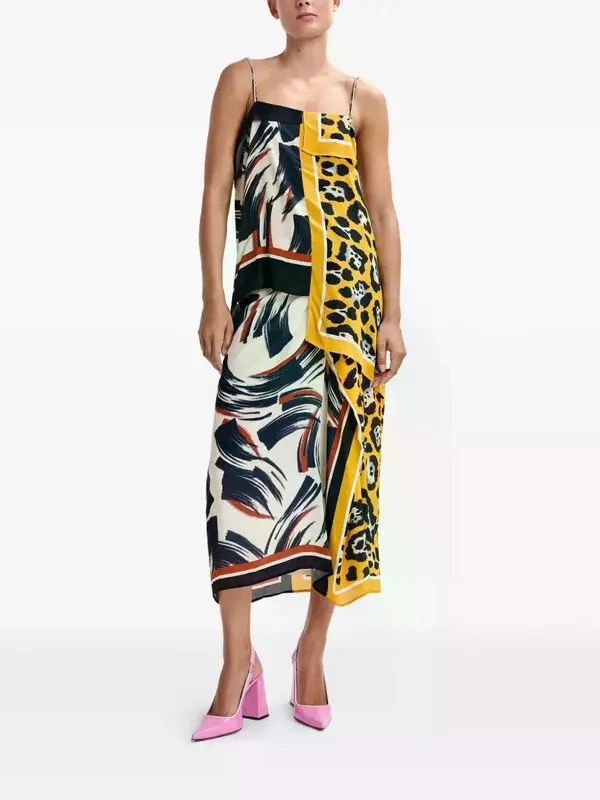 Essentiel Antwerp Draped Ruffled Midi Skirt