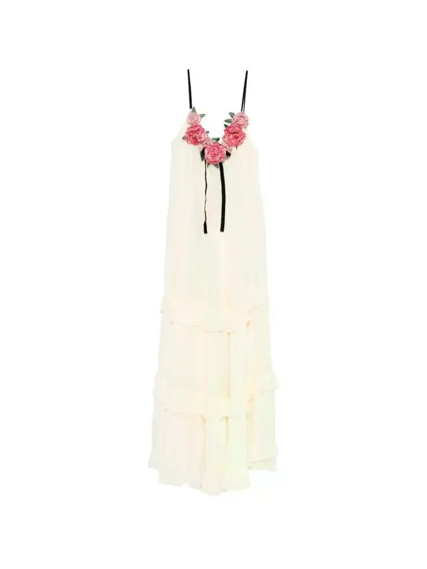 For Love & Lemons Ruffled Maxi Dress