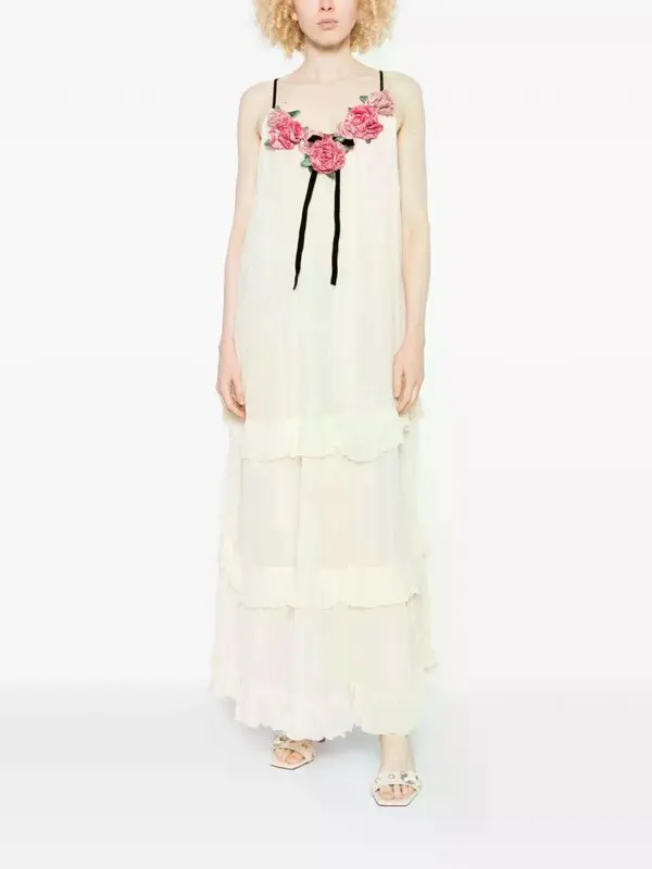 For Love & Lemons Ruffled Maxi Dress