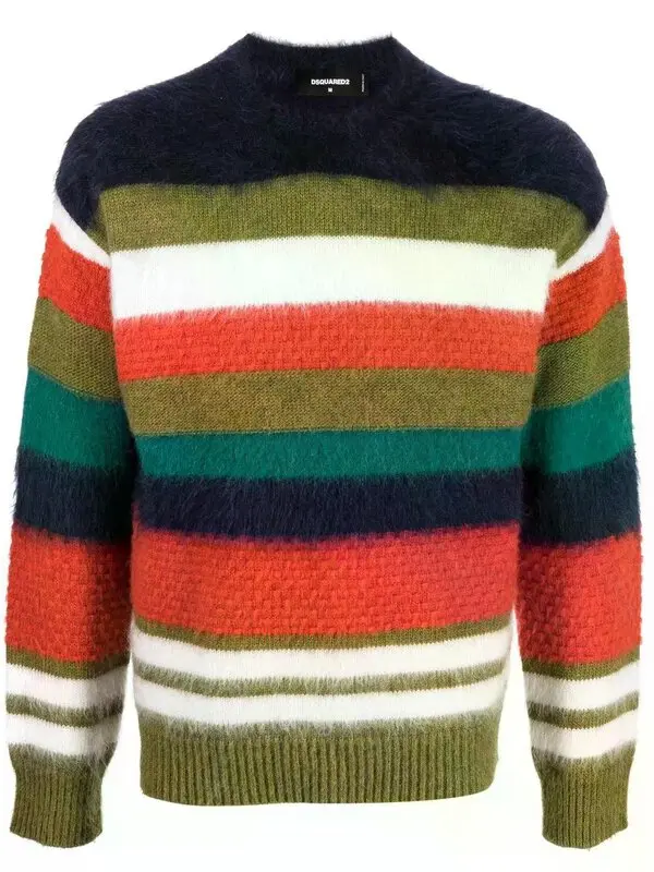 Dsquared2 Striped Crew-neck Jumper