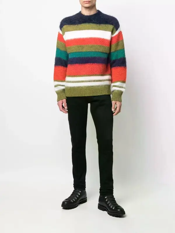 Dsquared2 Striped Crew-neck Jumper
