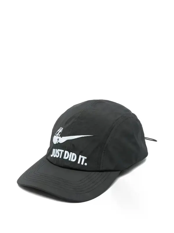 CARNE BOLLENTE Embroidered Curved-peak Cap - Black
