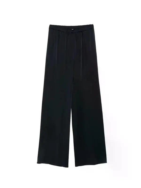 Antonelli Firenze Elasticated Wide-leg Trousers - Black