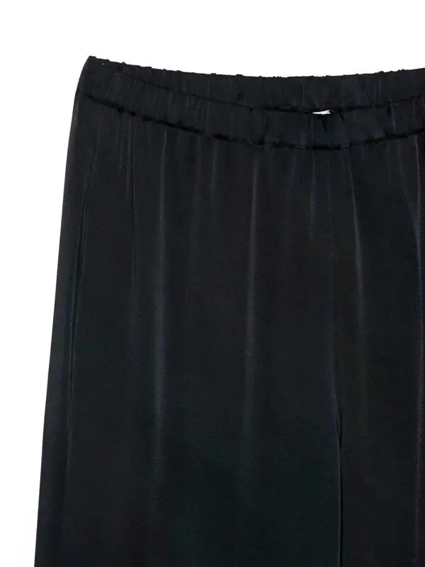 Antonelli Firenze Elasticated Wide-leg Trousers - Black