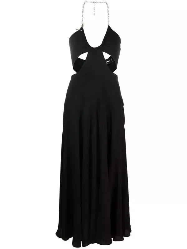 Dsquared2 Chain-link Cut-out Midi Dress
