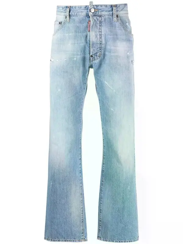 Dsquared2 Light-wash Straight-leg Jeans