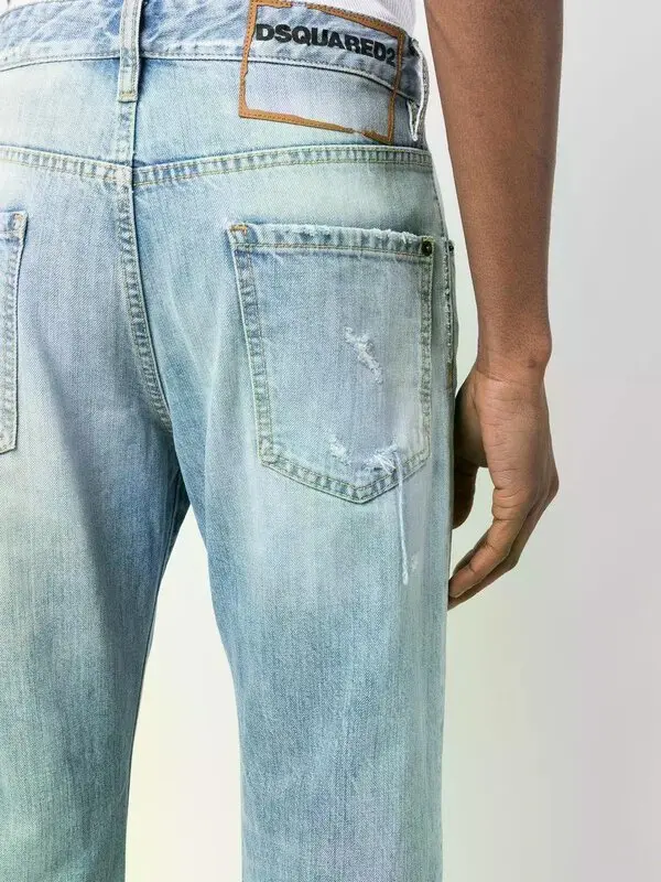 Dsquared2 Light-wash Straight-leg Jeans