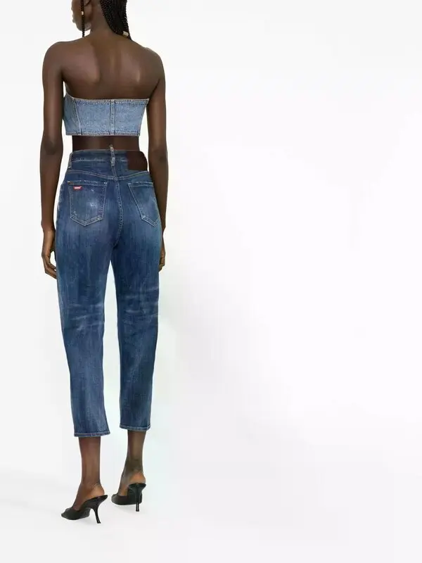 Dsquared2 Distressed Cropped Jeans
