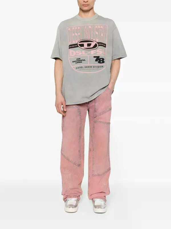 DIESEL® Logo-print Cotton T-shirt