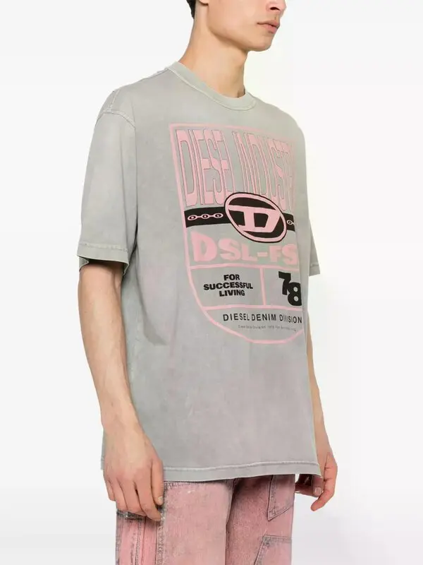 DIESEL® Logo-print Cotton T-shirt