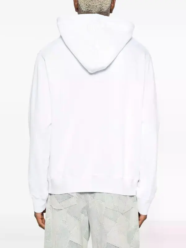 Dsquared2 Logo-print Cotton Hoodie - White