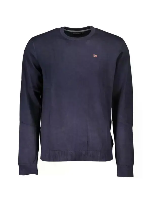 NAPAPIJRI Logo-patch Crew-neck Sweater - Blue
