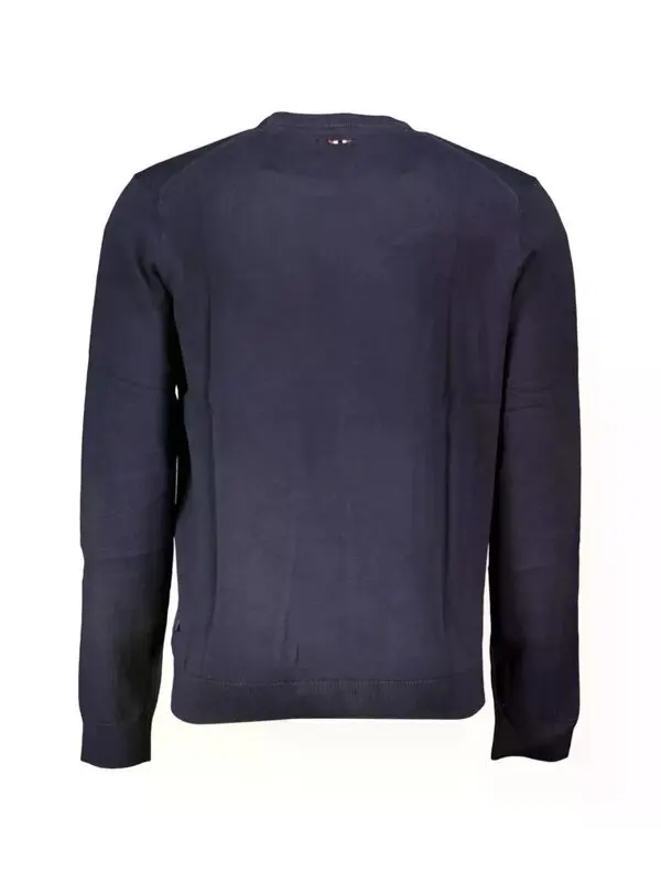 NAPAPIJRI Logo-patch Crew-neck Sweater - Blue