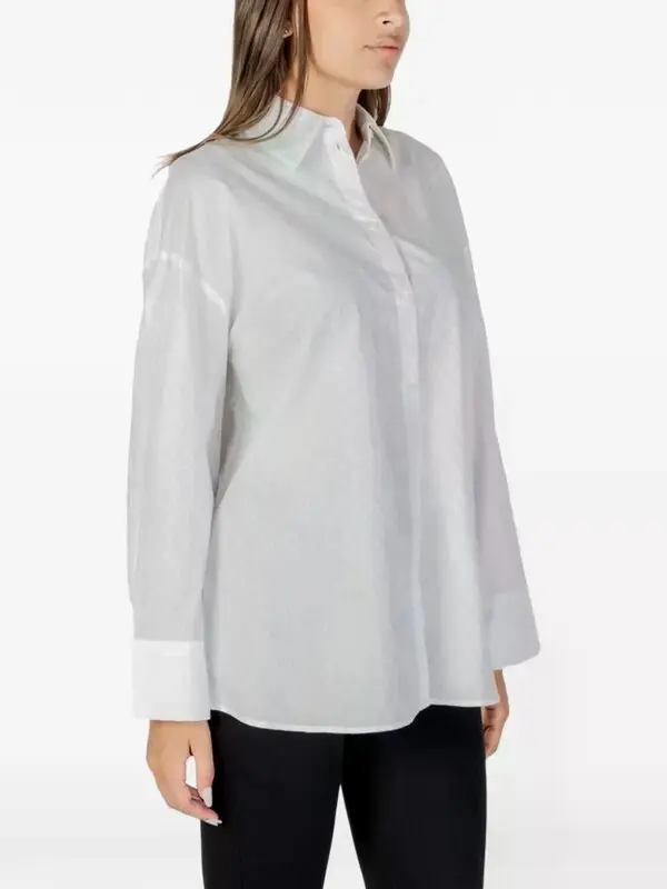 Armani Exchange Logo-jacquard Long-sleeve Shirt