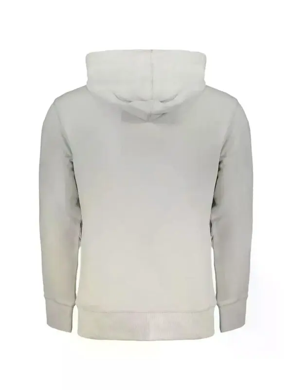 Calvin Klein Logo-patch Drawstring Hoodie - Grey