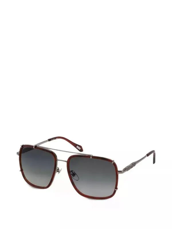 Just Cavalli Square-frame Double-bridge Sunglasses