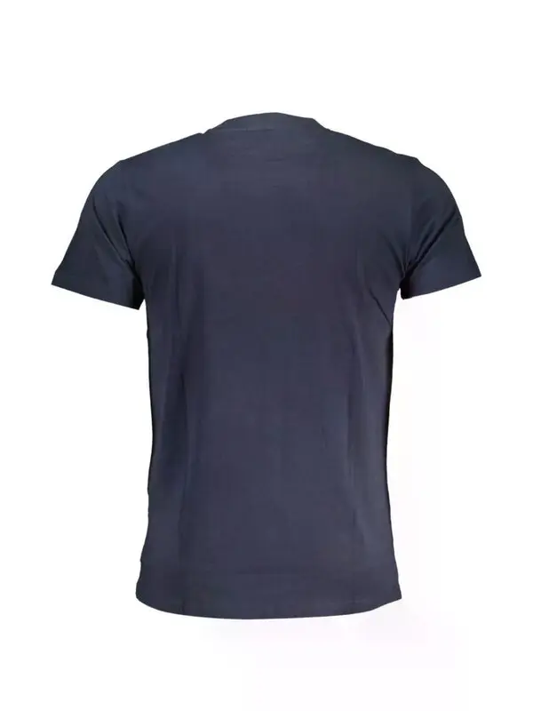Roberto Cavalli Tiger-print Logo-print T-shirt - Blue