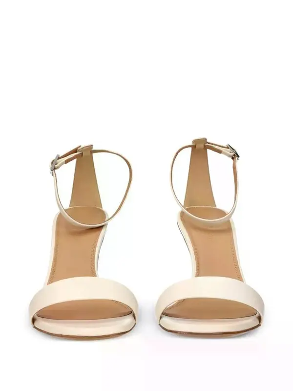 Off-White Sculpted-heel Leather Sandals