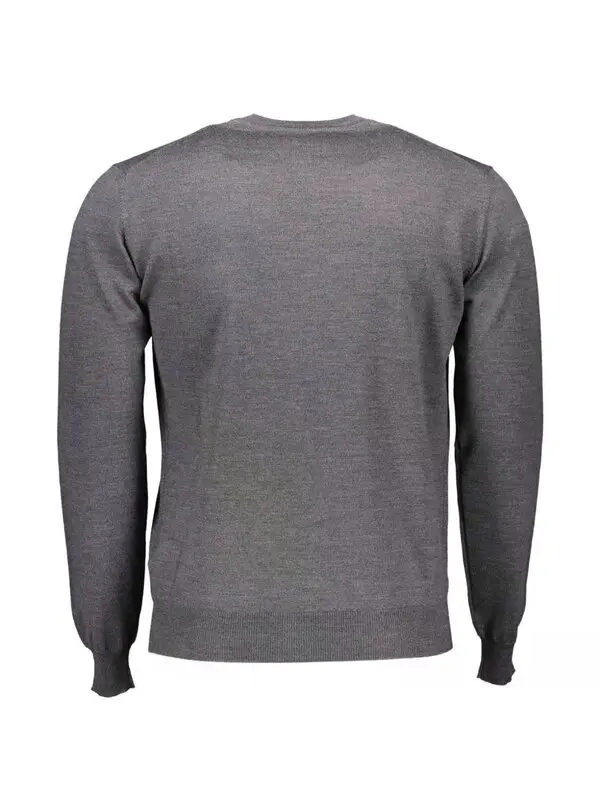 HARMONT & BLAINE Logo-embroidered Crew-neck Sweater - Grey