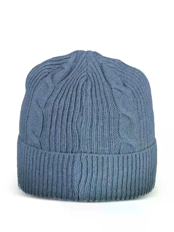 NORTH SAILS Cable-knit Beanie Hat - Blue
