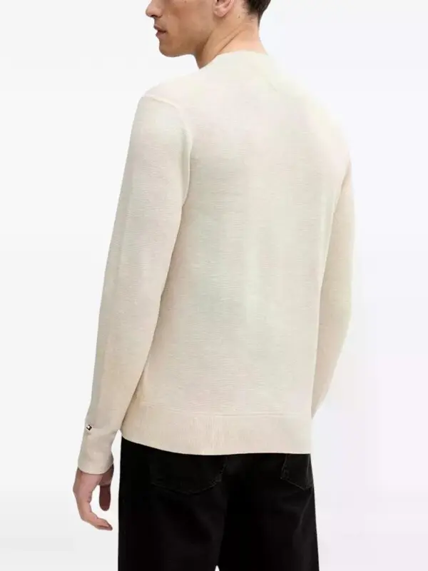 Tommy Hilfiger Knitted Cotton Sweater With Logo