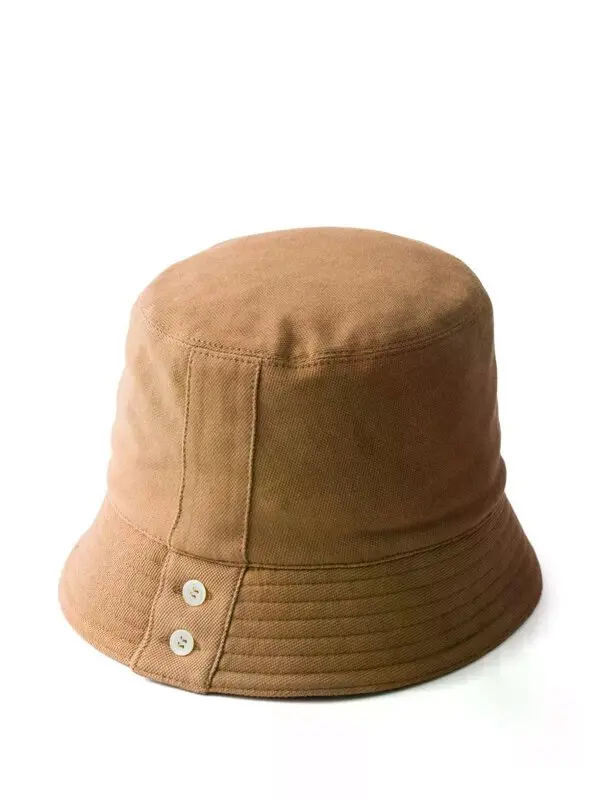 Prada Piqué Bucket Hat - Neutrals