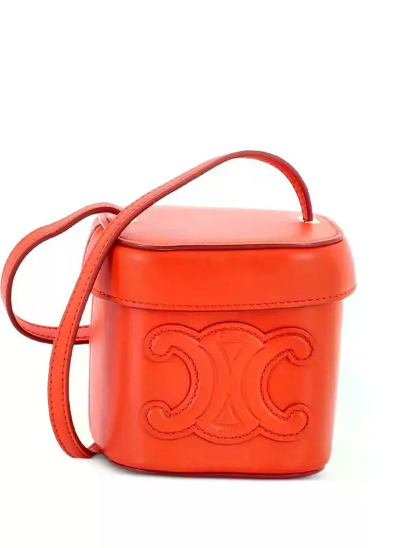 Celine Cuir Triomphe Box Bag - Red
