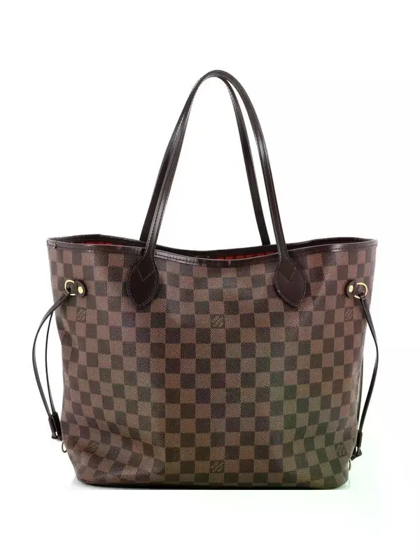 LOUIS VUITTON Neverfull Mm Damier Tote Bag - Brown