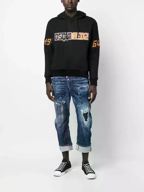 Dsquared2 Logo-print Drawstring Hoodie