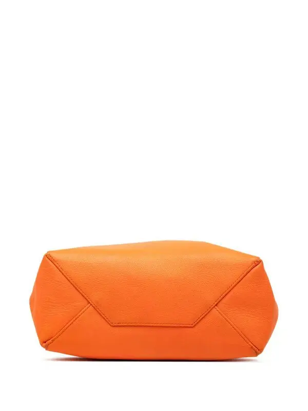 Celine 2010-2026 Small Bicolor Leather Vertical Cabas Satchel - Orange