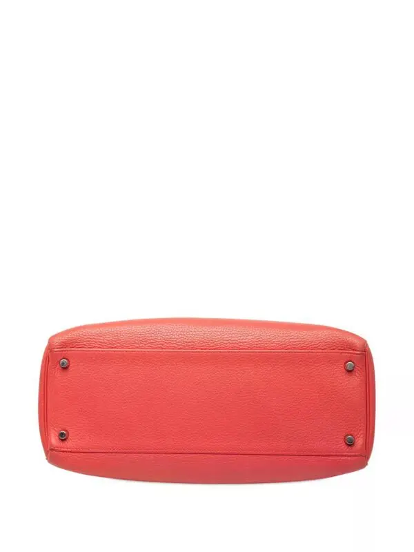 Hermès Clemence Kelly Ii Retourne 35 Satchel - Red