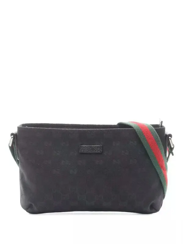 Gucci Gg Canvas Web Crossbody Bag 2000-2015