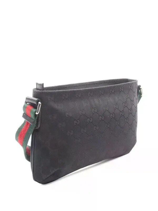 Gucci Gg Canvas Web Crossbody Bag 2000-2015