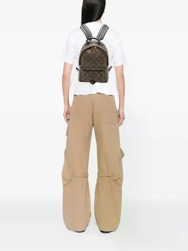LOUIS VUITTON 2016 Monogram Palm Springs Pm Backpack - Brown