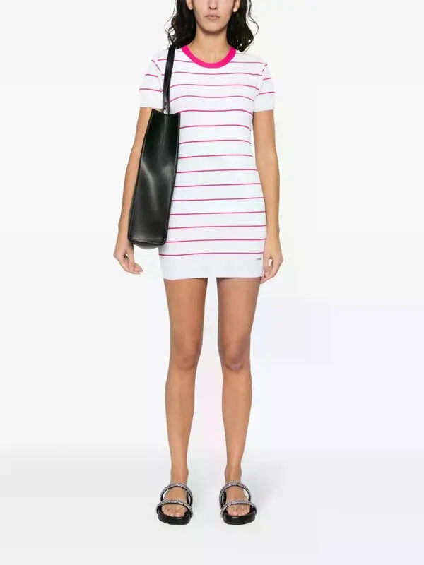 Dsquared2 Striped Knitted Dress